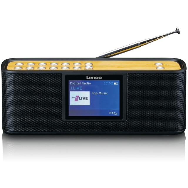PDR-045BK Lenco Portable Internet DAB+ Bluetooth Radio Black - 6DA4 ...